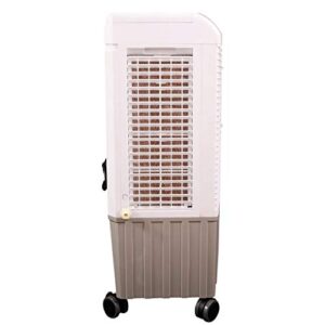 Hessaire MC26A Portable Evaporative Cooler, Humidifier, 2100 Cubic FPM, Cools 700 Sq. Ft., 2.5 GPH, White. For Garages, Shops, Patios, Pools, Workshops, Includes Remote Control for Ease of Operation