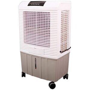 Hessaire MC26A Portable Evaporative Cooler, Humidifier, 2100 Cubic FPM, Cools 700 Sq. Ft., 2.5 GPH, White. For Garages, Shops, Patios, Pools, Workshops, Includes Remote Control for Ease of Operation