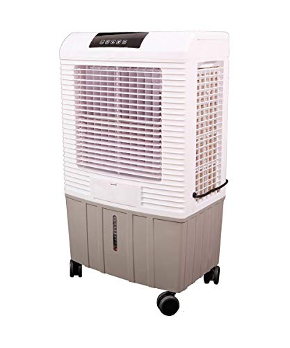 Hessaire MC26A Portable Evaporative Cooler, Humidifier, 2100 Cubic FPM, Cools 700 Sq. Ft., 2.5 GPH, White. For Garages, Shops, Patios, Pools, Workshops, Includes Remote Control for Ease of Operation