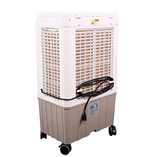 Hessaire MC26A Portable Evaporative Cooler, Humidifier, 2100 Cubic FPM, Cools 700 Sq. Ft., 2.5 GPH, White. For Garages, Shops, Patios, Pools, Workshops, Includes Remote Control for Ease of Operation