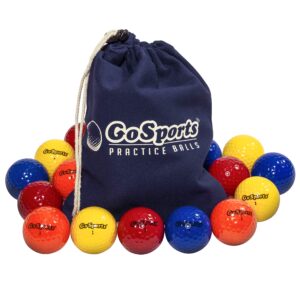 gosports all purpose golf balls for play or practice - choose 16 or 32 packs with tote bag