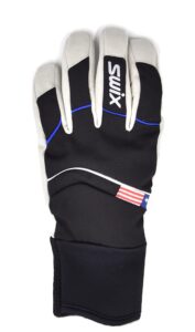 swix men's shield ski snowboard gloves, black, s