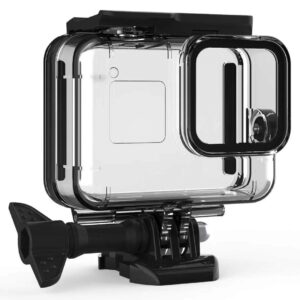 f1tp waterproof case accessories for go pro hero 8 black action camera, 60m waterproof underwater protective shell，accessories with bracket, with quick release mount and thumbscrew