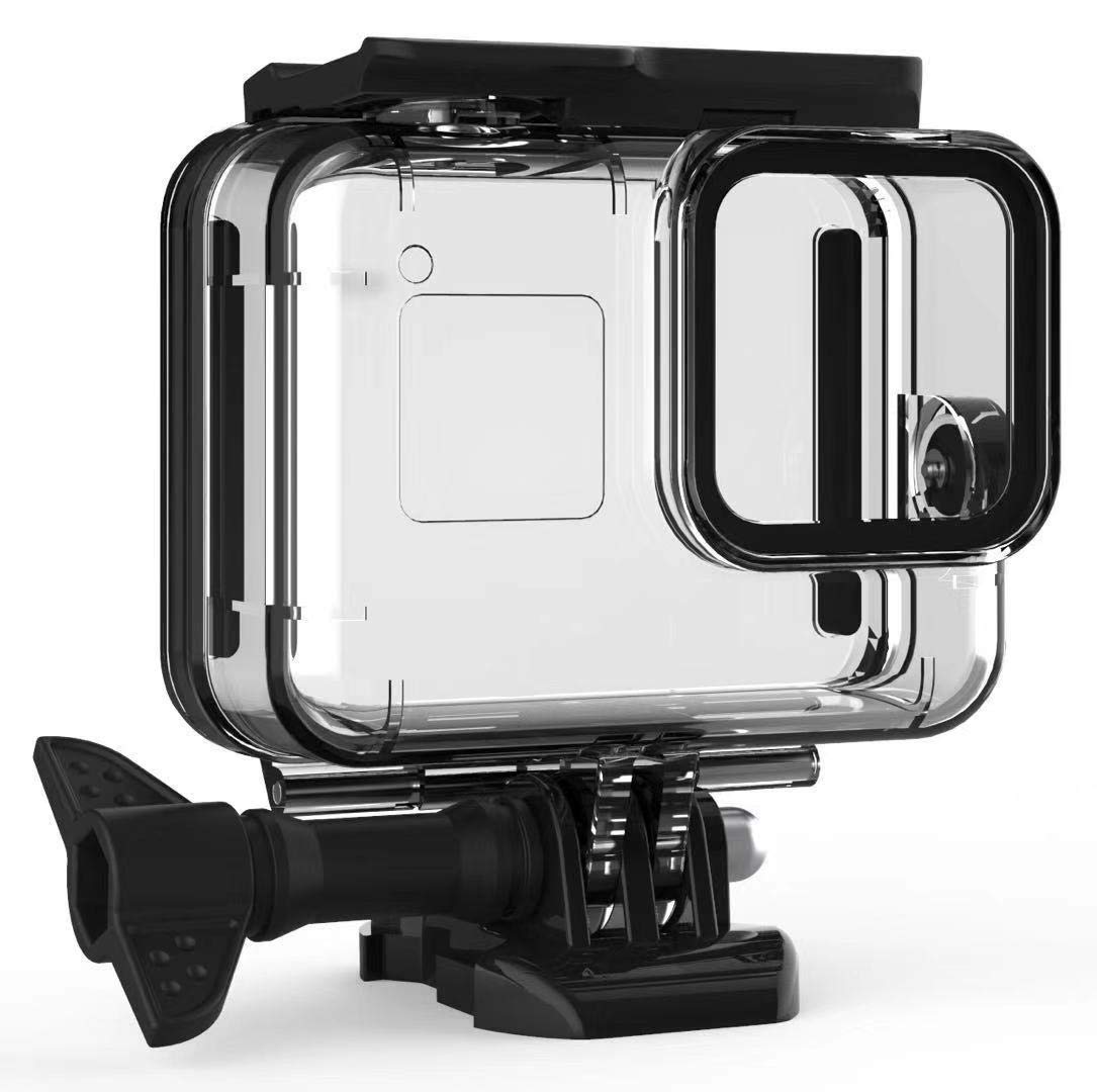 F1TP Waterproof Case Accessories for Go Pro Hero 8 Black Action Camera, 60M Waterproof Underwater Protective Shell，Accessories with Bracket, with Quick Release Mount and Thumbscrew