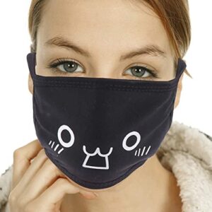 24pcs (Style) Mouth Mask Black Cartoon Mouth Mask Kawaii Cotton Mask, Unisex