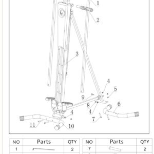 SHZOND Vertical Climber Fitness Exercise Step Climber for Home Gym Full Body Fitness Workout Cardio Climbing Machine