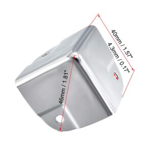 uxcell Metal Box Corner Protectors Box Edge Guard Protector 40 X 40 X 40mm Silver Tone 12pcs for Table Corners and Desk Corners