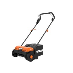 worx wg850 12 amp 14 inch corded electric dethatcher, black