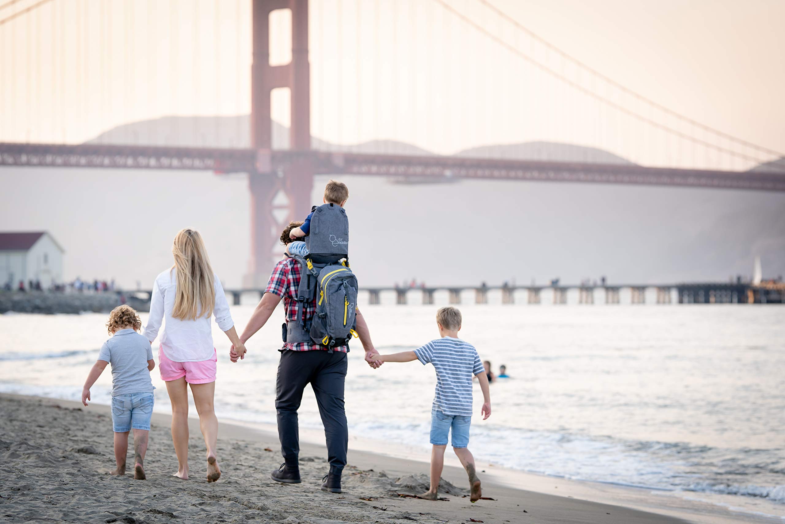 OE Shoulder Hiking Carrier for Child and Toddler with Sunshade and Detachable Backpack by Our Expedition