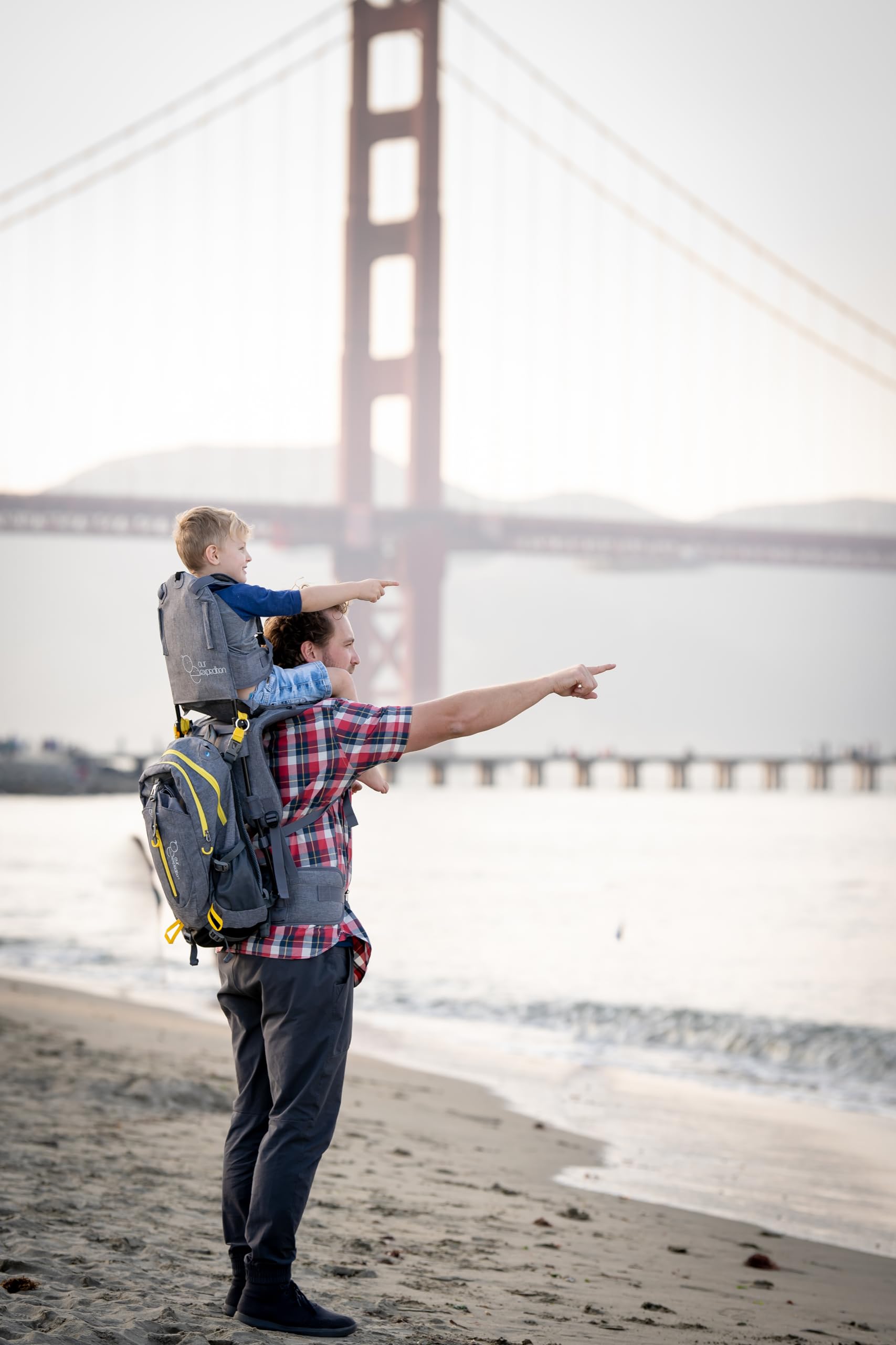 OE Shoulder Hiking Carrier for Child and Toddler with Sunshade and Detachable Backpack by Our Expedition