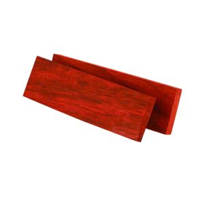 woodcraft padauk knife scale 3/8" x 1-1/2" x 5" pair