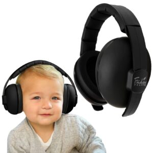 friday 7care baby headphones - baby ear protection | baby noise cancelling headphones for ages 0-24 months, black