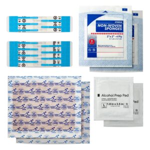 Clozex Complete Emergency Laceration Kit - Repair Wounds Without Stitches. FDA Cleared Skin Clean Cover Closure Device for 2 Individual Or Combine for 2 1/2 in. Length