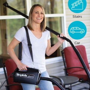 Simplicity Vacuums Handheld Canister Vacuum with Carry Strap for Hard Floors and Rugs, Car Detailing Vacuum Cleaner, S100