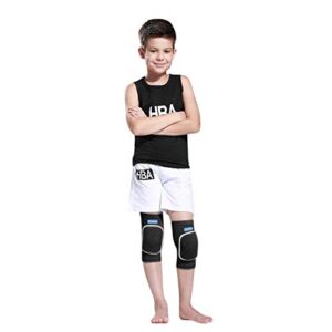 JUMISEE Kids Boys Girls Anti-Slip Padded Sponge Protective Knee Pads, Flexible Elastic Knee Brace Knee Support for Dance Football Volleyball Skating Basketball Sports for Teenagers