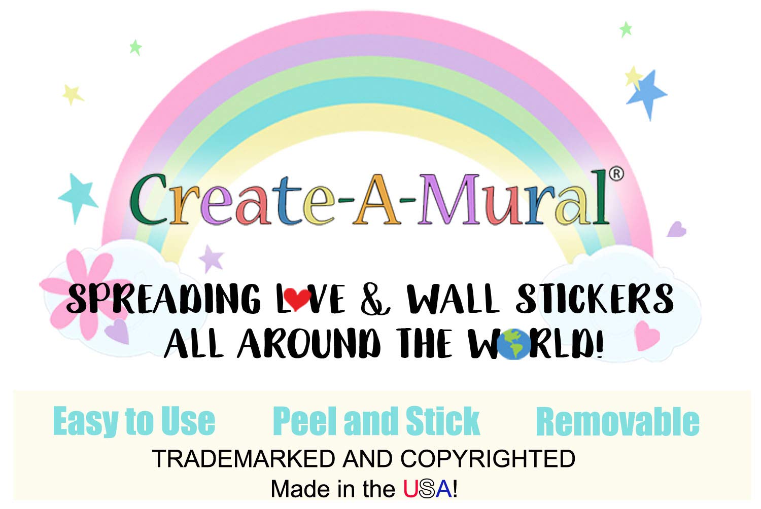 Create-A-Mural Construction Zone Sign Boys Wall Decals Wall Art Stickers for Bedroom Peel and Stick Kids Room Decor Nursery Toddler Teen Decorations Playroom Birthday Gift