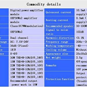 Comimark OEP30Wx2 Audio Module Class D Digital Power Amplifier Board Replace TDA8932 (2Pcs)