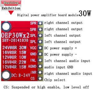 Comimark OEP30Wx2 Audio Module Class D Digital Power Amplifier Board Replace TDA8932 (2Pcs)