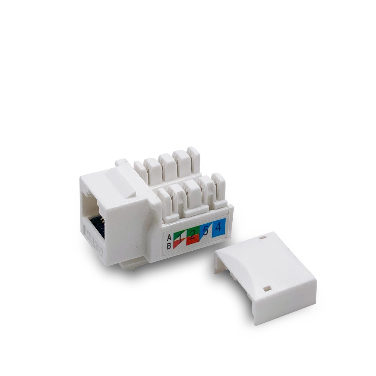 (100-Pack) Cat6 Keystone Jack - [UL Listed] - Ethernet Wall Jack - Wall Cat6 - Cat6 Network Coupler - Keystone Jack - Cat5/5e/6 Compatible - Cat6 Network Coupler