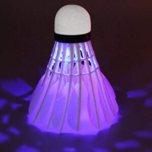 [8 Pack] LED Badminton Set, Shuttlecock Dark Night Glow Birdies Lighting Outdoor Indoor Sport Activities,Colorful