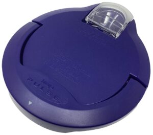 ninja locking lid for 40 48-ounce bowl bl200 bl201 bl203 bl204 bl205 bl206 bl207 bl208 bl250 pulse blender, blue