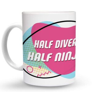 makoroni - half diver half ninja - 11 oz. ceramic coffee mug coffee cup, j13