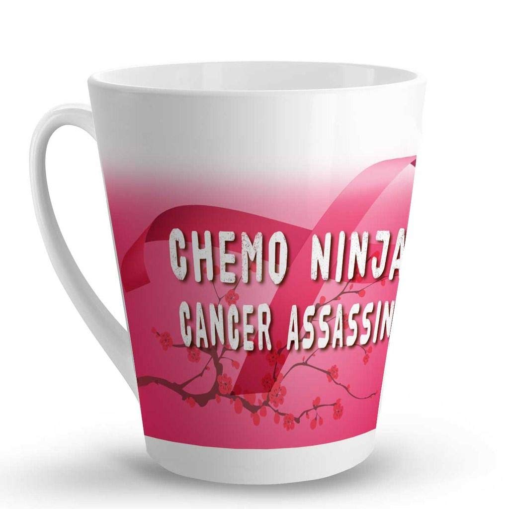 Makoroni - Chemo Ninja Cancer Assassin Cancer Awareness Ceramic Coffee Latte Mug, i52