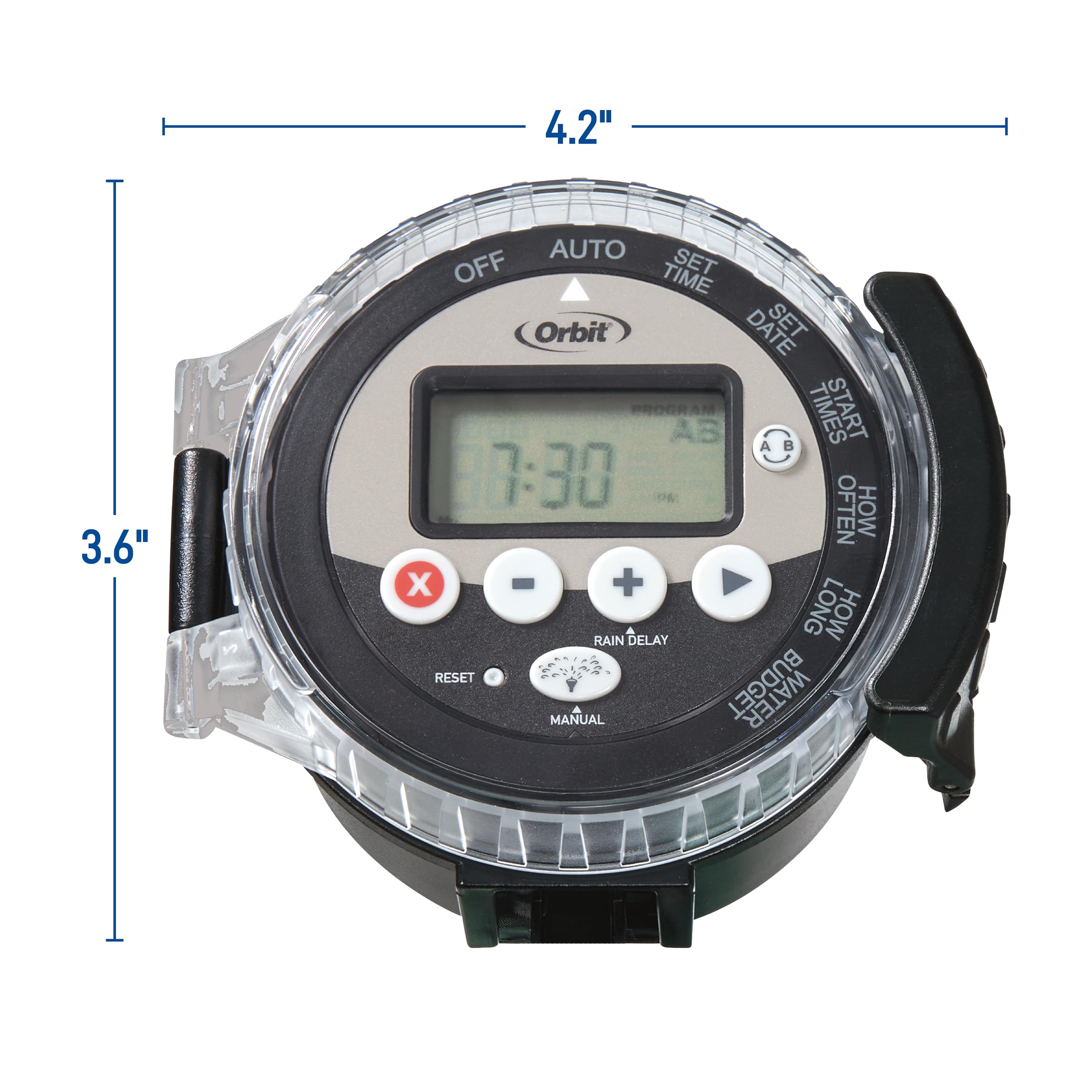 Orbit 57865 Battery-Operated Sprinkler Timer, Black