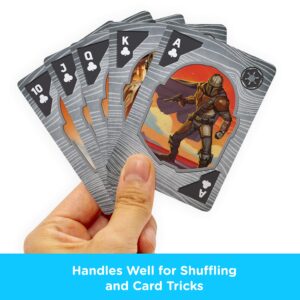 AQUARIUS Star Wars Playing Cards - The Mandalorian Themed Deck of Cards for Your Favorite Card Games - Officially Licensed Star Wars Merchandise & Collectibles