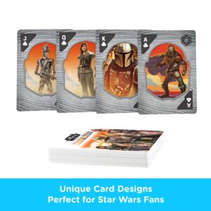 AQUARIUS Star Wars Playing Cards - The Mandalorian Themed Deck of Cards for Your Favorite Card Games - Officially Licensed Star Wars Merchandise & Collectibles