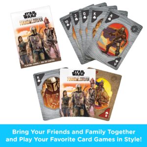 AQUARIUS Star Wars Playing Cards - The Mandalorian Themed Deck of Cards for Your Favorite Card Games - Officially Licensed Star Wars Merchandise & Collectibles