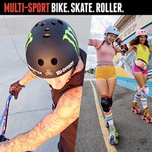 Triple Eight The Certified Sweatsaver Helmet for Skateboarding, BMX, and Roller Skating, Sunset, Small/Medium