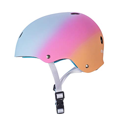 Triple Eight The Certified Sweatsaver Helmet for Skateboarding, BMX, and Roller Skating, Sunset, Small/Medium