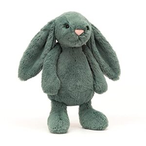 Jellycat Bashful Forest Bunny Stuffed Animal, Medium 12 inches