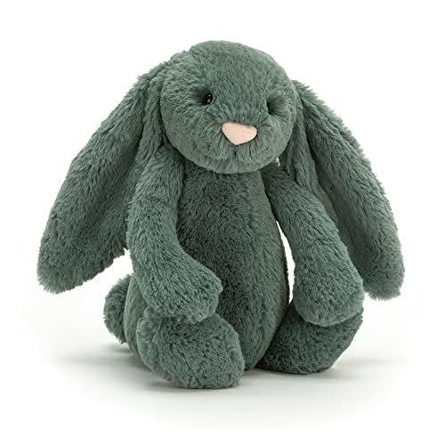 Jellycat Bashful Forest Bunny Stuffed Animal, Medium 12 inches