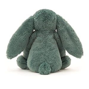 Jellycat Bashful Forest Bunny Stuffed Animal, Medium 12 inches