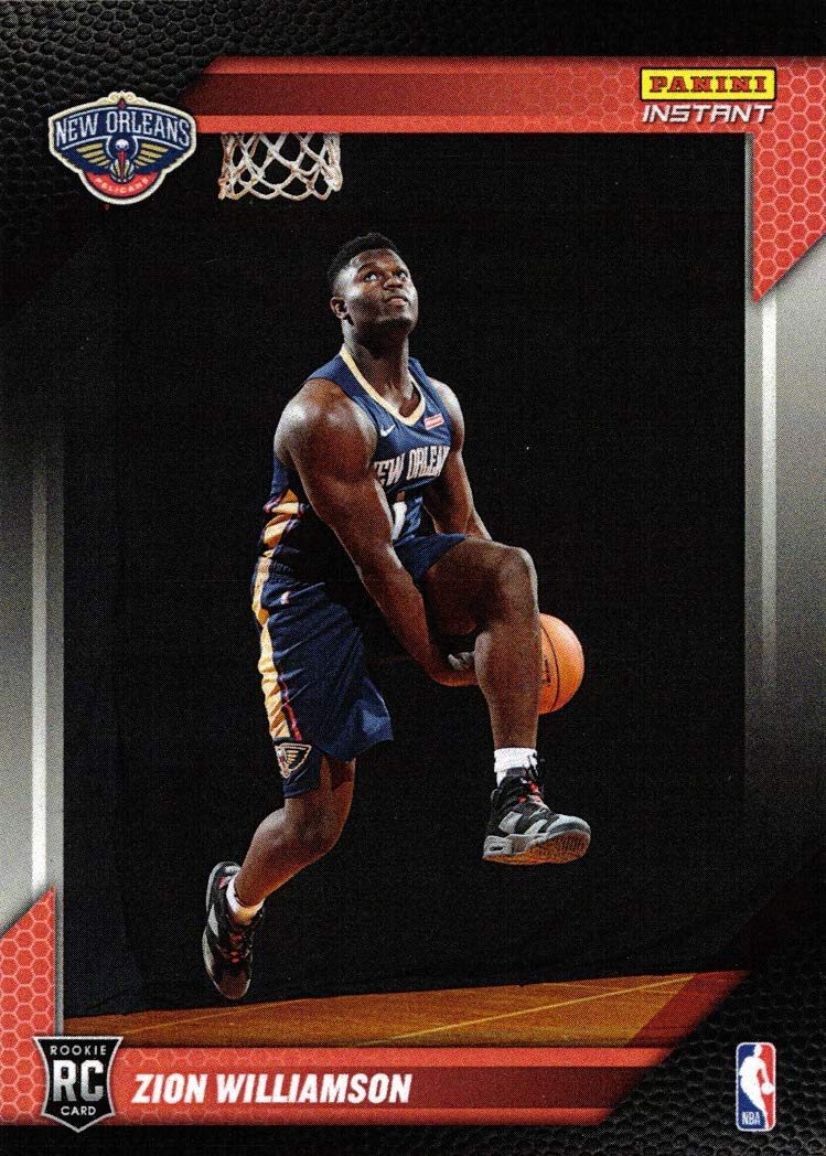 2019-20 Panini Instant Basketball #FL-ZW Zion Williamson Rookie Card New Orleans Pelicans