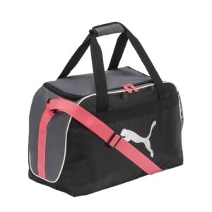 PUMA unisex adult Evercat Defiance Duffel Bag, Black/Grey, One Size US