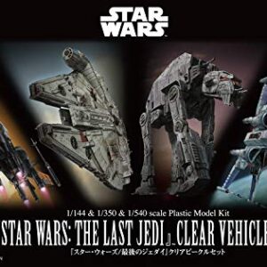 Bandai Hobby - Star Wars - The Last Jedi Clear Vehicle Set, Bandai Spirits VM Model Kit