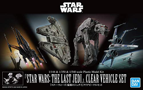 Bandai Hobby - Star Wars - The Last Jedi Clear Vehicle Set, Bandai Spirits VM Model Kit