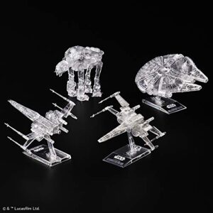 Bandai Hobby - Star Wars - The Last Jedi Clear Vehicle Set, Bandai Spirits VM Model Kit