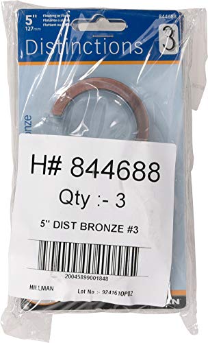 Distinctions by Hillman 844688 5-Inch Floating Mount House Bronze, Number 3