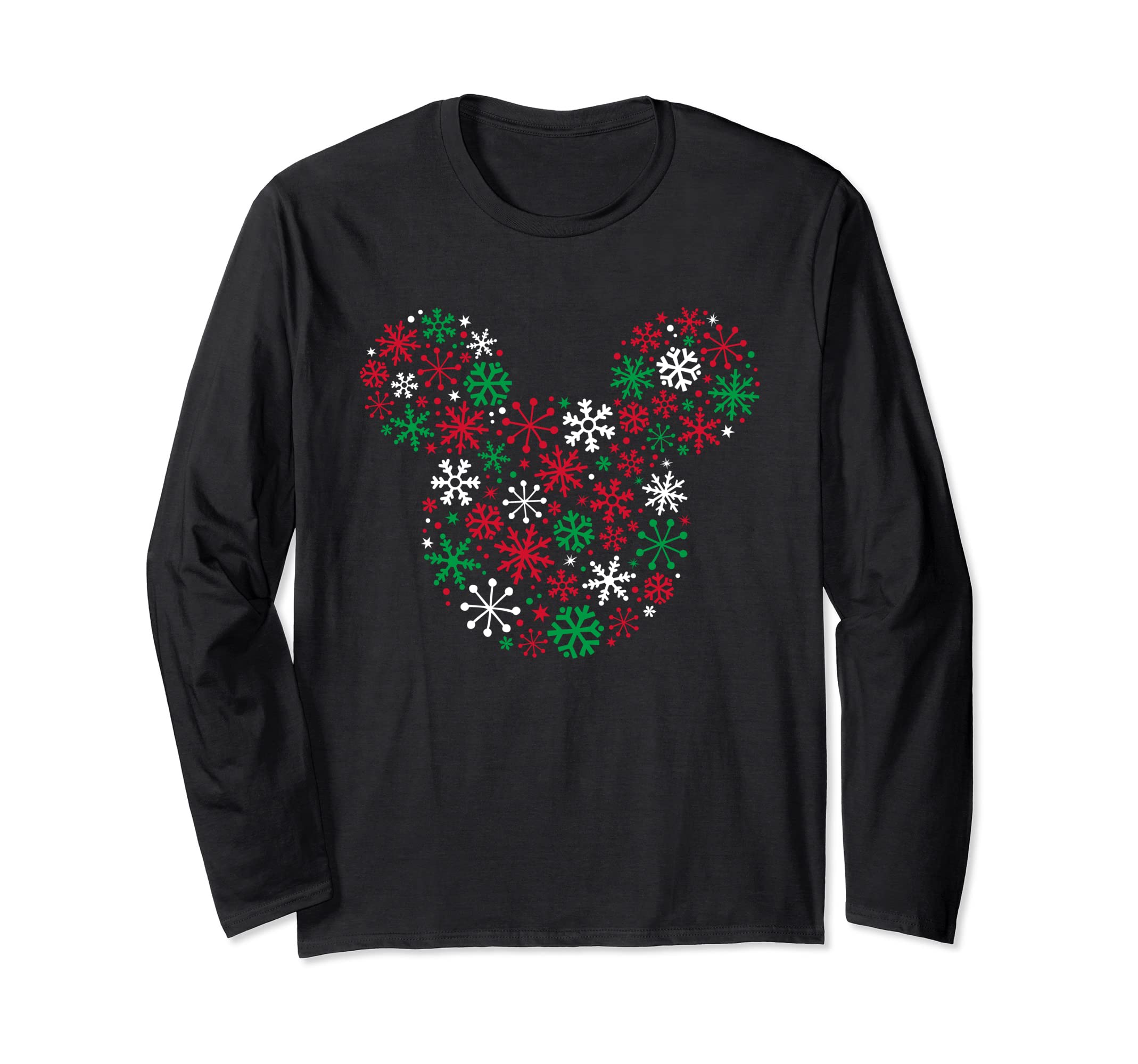 Disney Mickey Mouse Icon Holiday Snowflakes Long Sleeve T-Shirt