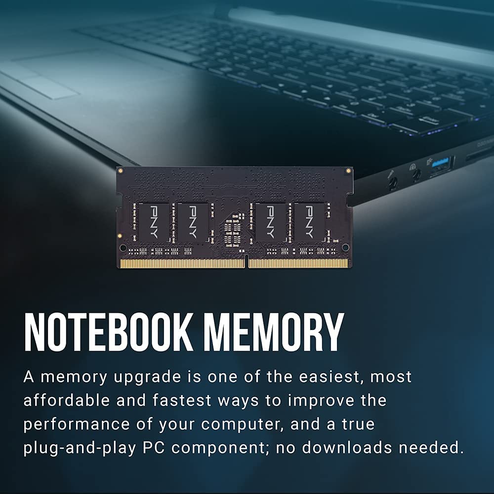 PNY Performance 16GB DDR4 DRAM 2666MHz (PC4-21300) CL19 (Compatible with 2400MHz or 2133MHz) 1.2V Notebook/Laptop (SODIMM) Computer Memory RAM – MN16GSD42666