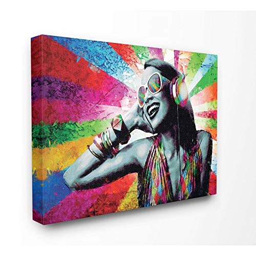 Stupell Industries Colorful Modern Music Rainbow Portrait Photo, Design by Artist Young and Proven Wall Art, 16 x 20, Canvas