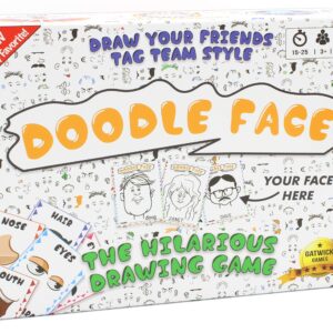 Doodle Face Game - New Hilarious Game of Drawing Your Friends and Family - A Drawing Game for Families - Stay at Home Date Night Party Game for 3-20 Players - Fun for All Ages and Skill Levels