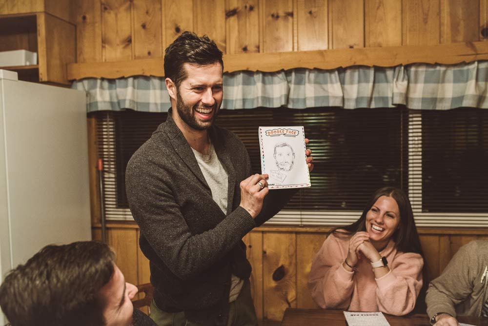 Doodle Face Game - New Hilarious Game of Drawing Your Friends and Family - A Drawing Game for Families - Stay at Home Date Night Party Game for 3-20 Players - Fun for All Ages and Skill Levels