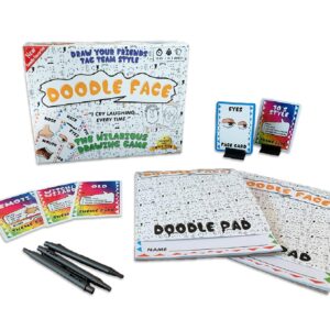 Doodle Face Game - New Hilarious Game of Drawing Your Friends and Family - A Drawing Game for Families - Stay at Home Date Night Party Game for 3-20 Players - Fun for All Ages and Skill Levels