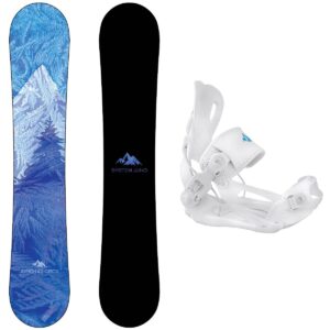 system juno and lux women's snowboard package (145 cm)