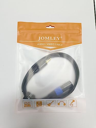 JOMLEY 3.5mm to XLR Cable, XLR to 3.5mm Unbalanced Aux Micphone Cbale, 1/8 inch Mini Jack Stereo to XLR Male Cord Adapter for Cell Phone, Laptop, Speaker, Mixer - 3.3ft